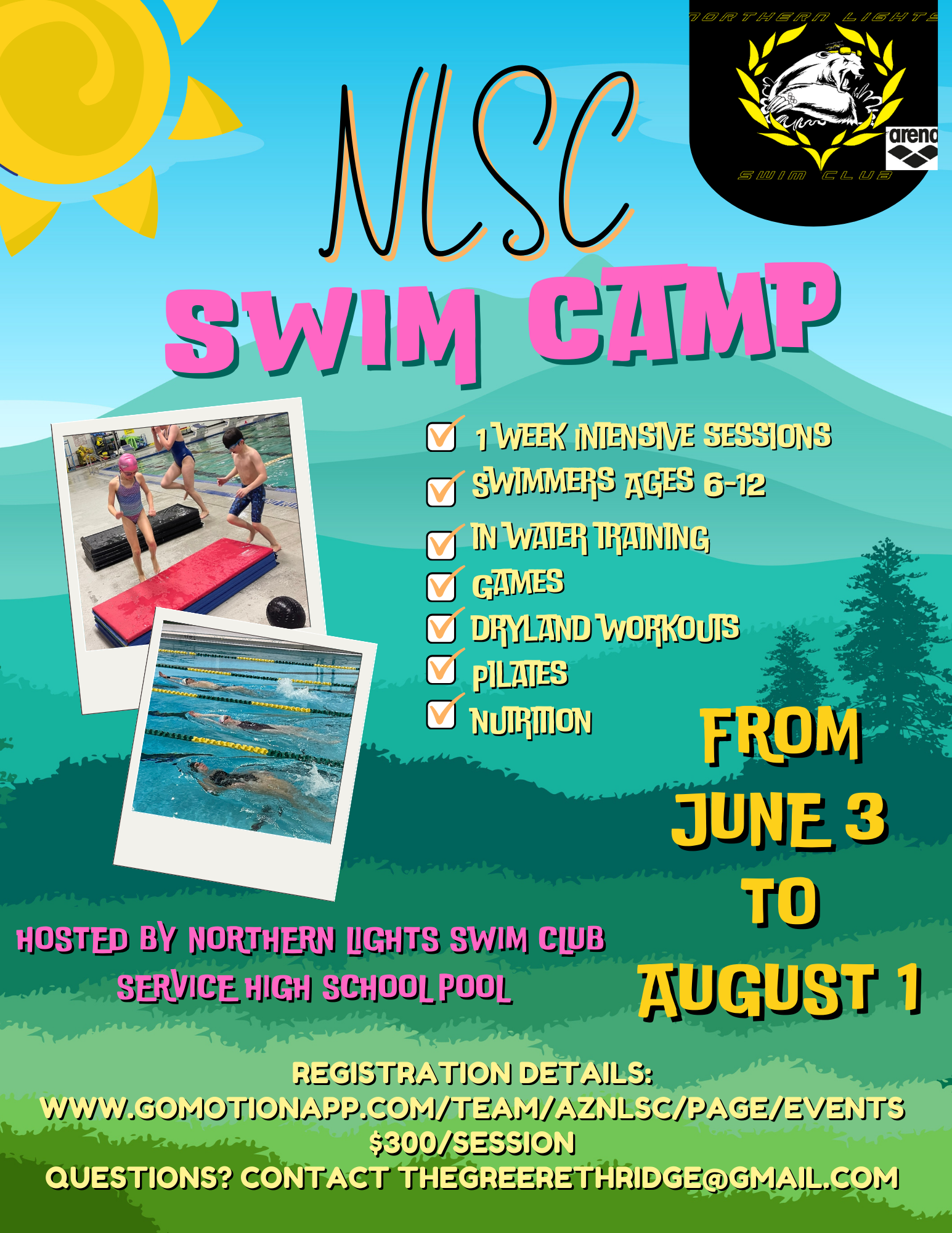 Northern Lights Swim Club - NLSC Summer Camp