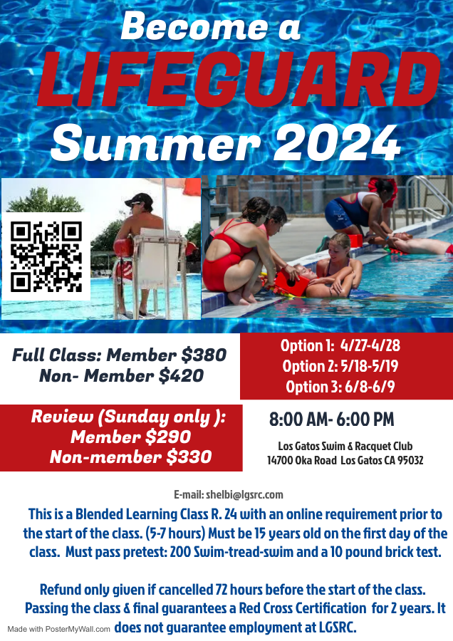 Los Gatos Swim Club - Lifeguard Classes