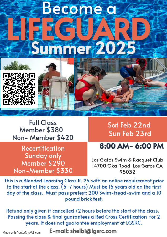 Los Gatos Swim Club - Lifeguard Classes