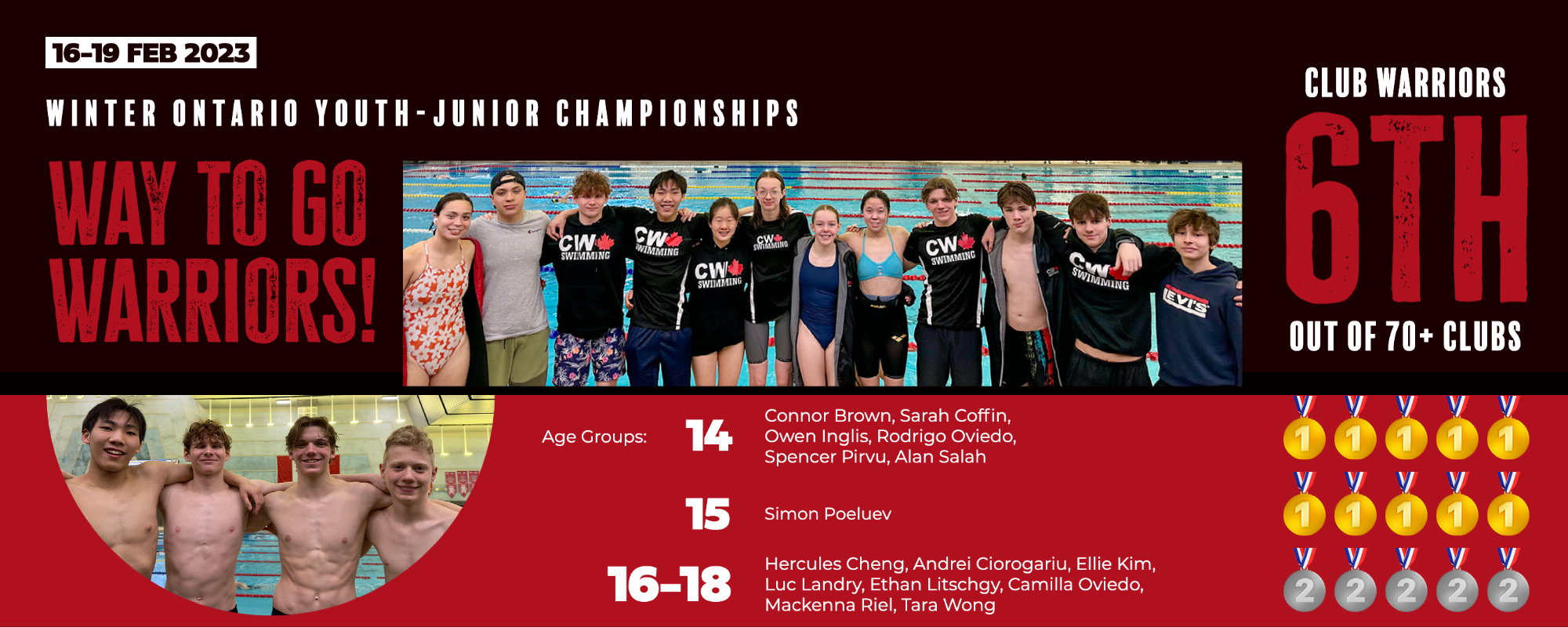 Club Warriors Swim Club Waterloo Kitchener