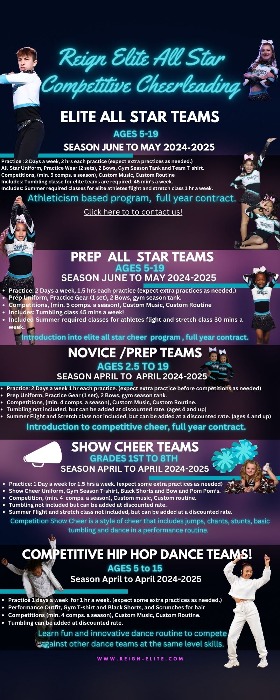 Reign Elite Cheer - Information packet