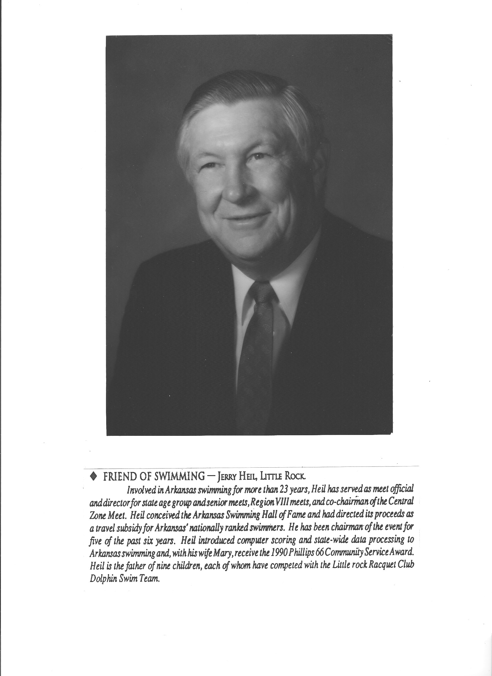 Arkansas Swimming - Jerry Heil