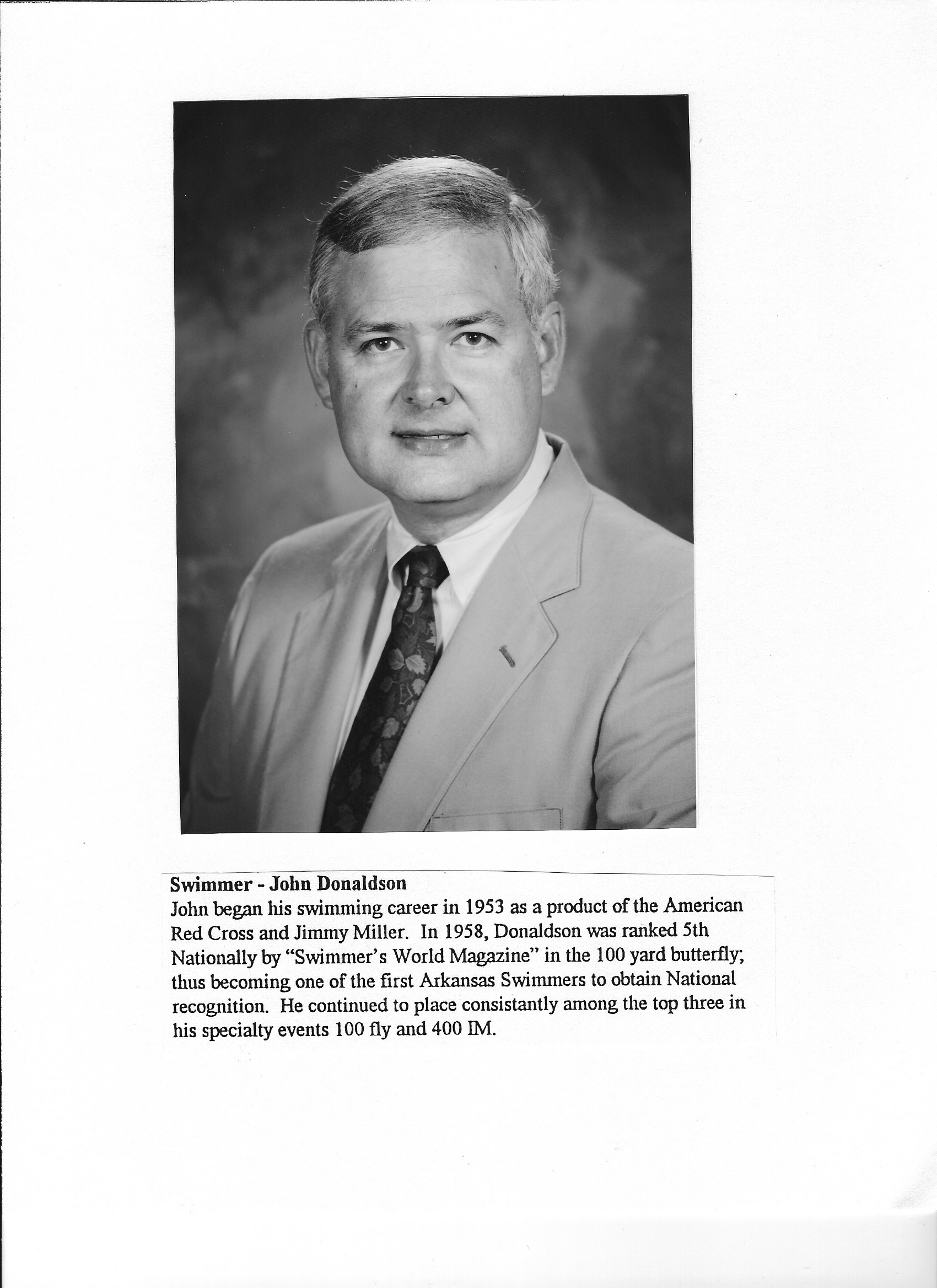 Arkansas Swimming - John Donaldson