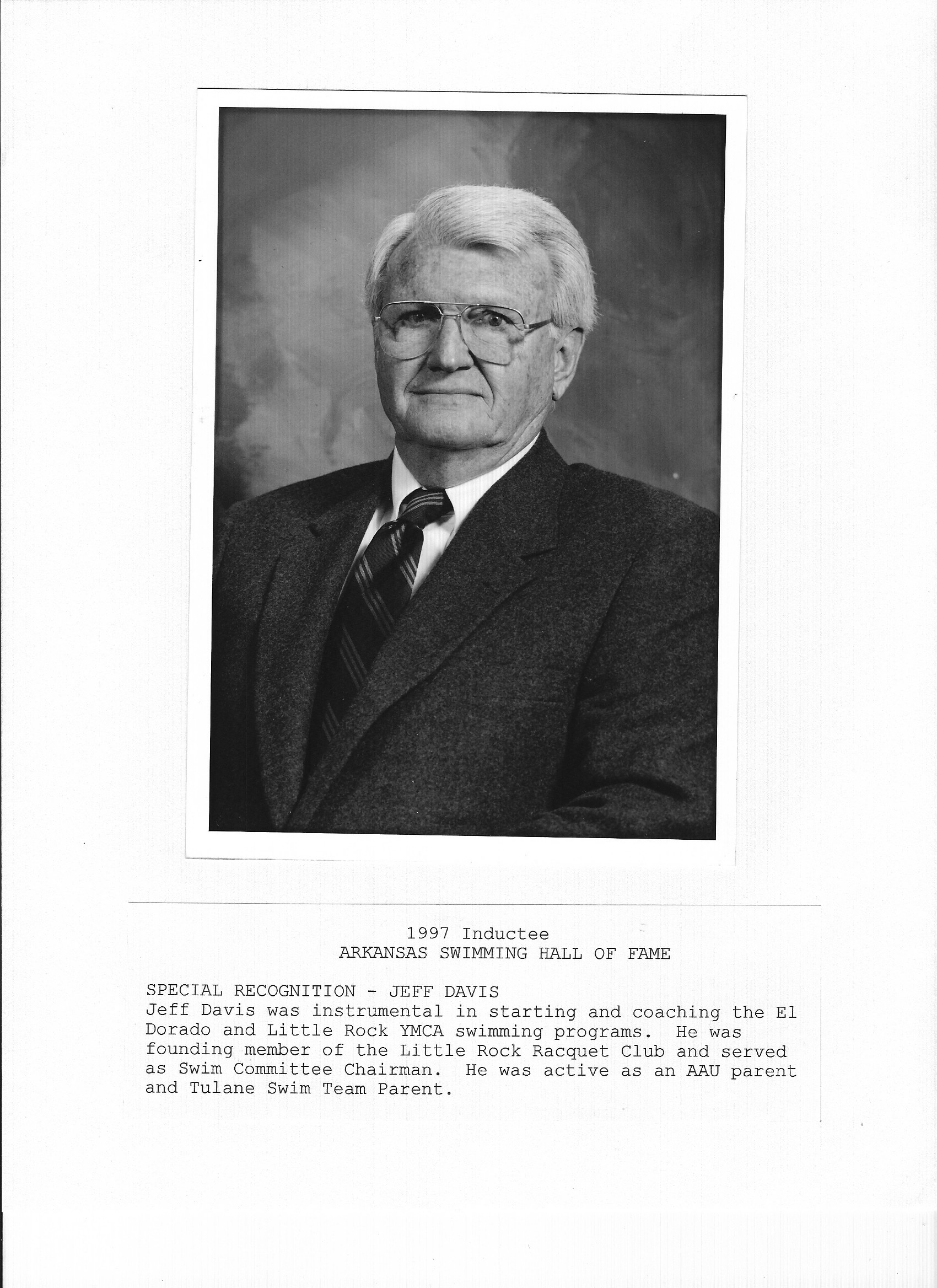 Arkansas Swimming - Jeff Davis