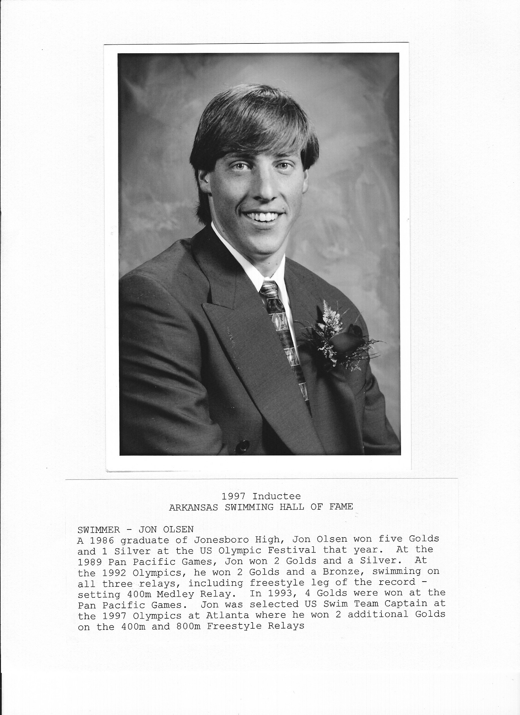 Arkansas Swimming - Jon Olsen