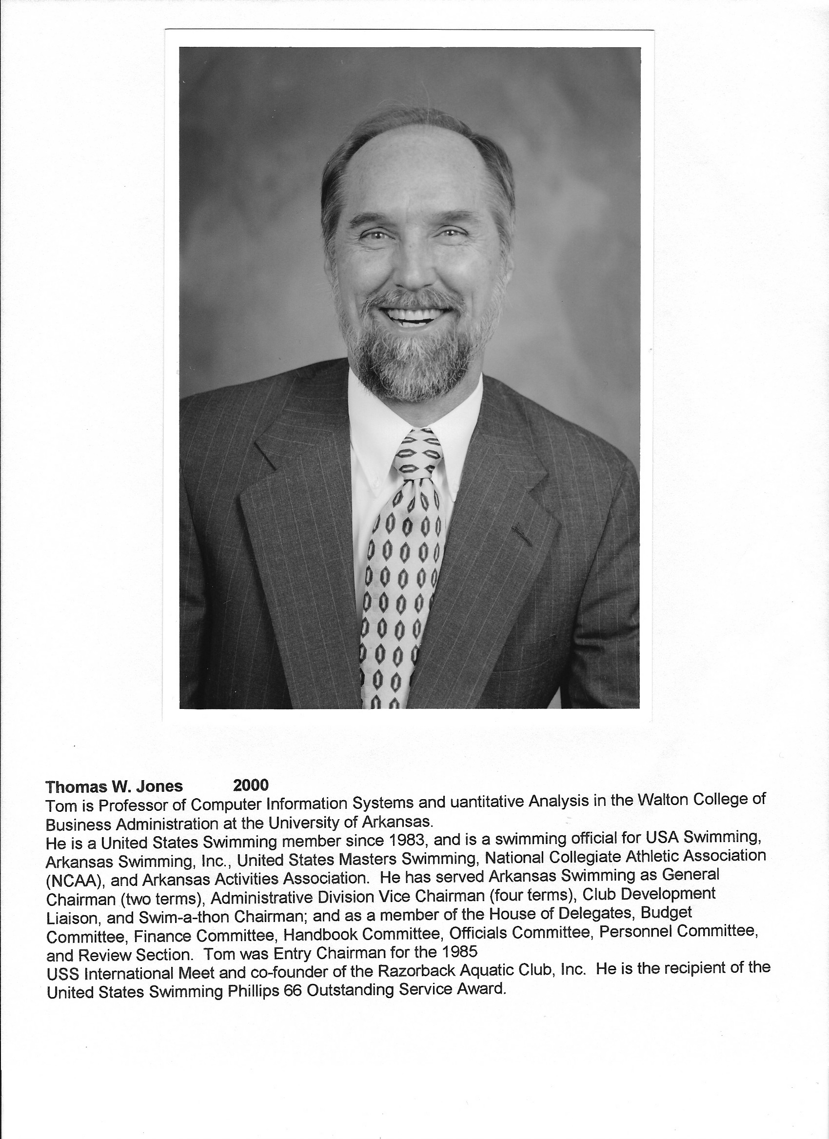 Arkansas Swimming - Thomas W Jones