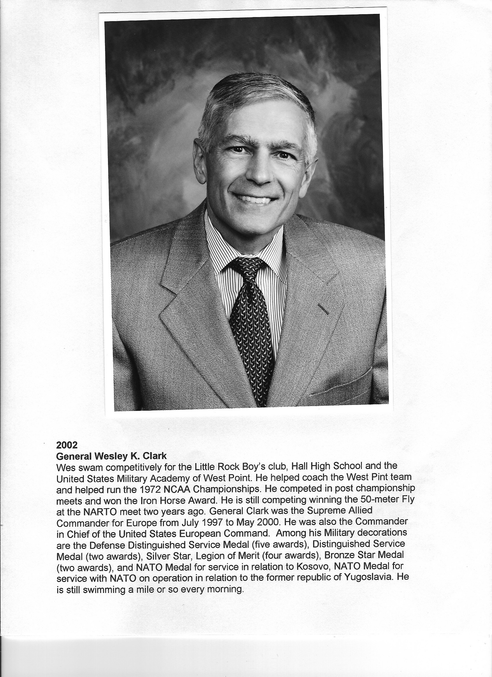 Arkansas Swimming - Wesley Clark