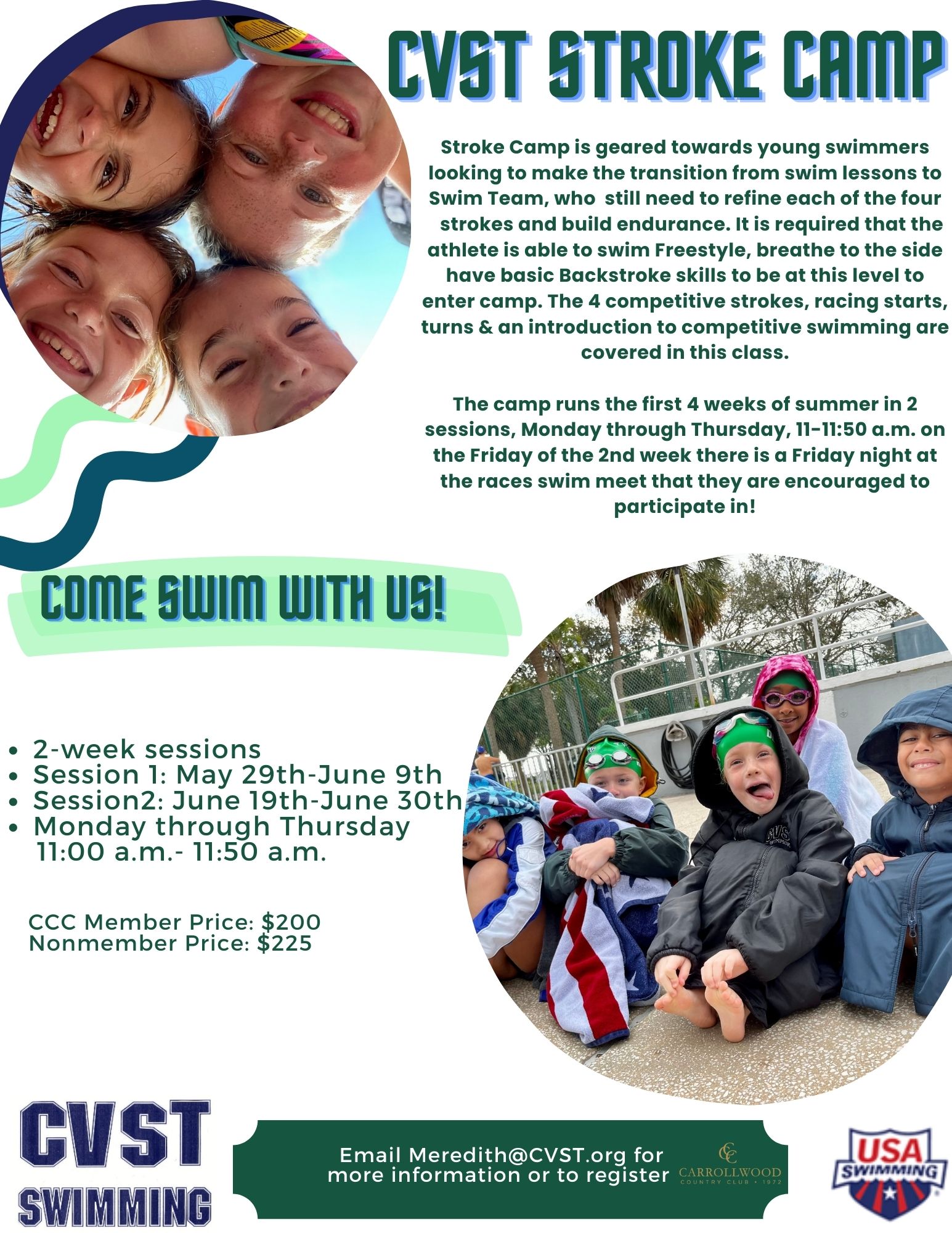 Carrollwood Village Swim Team - Swim Lessons