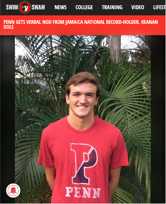 SWIMSWAM - PENN GETS VERBAL NOD FROM JAMAICA NATIONAL RECORD-HOLDER ...