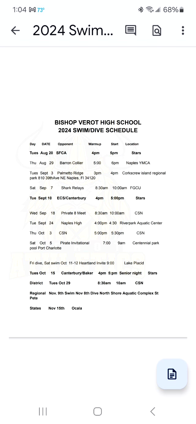 Gulf Coast Swim Team - High School Swimming 2024