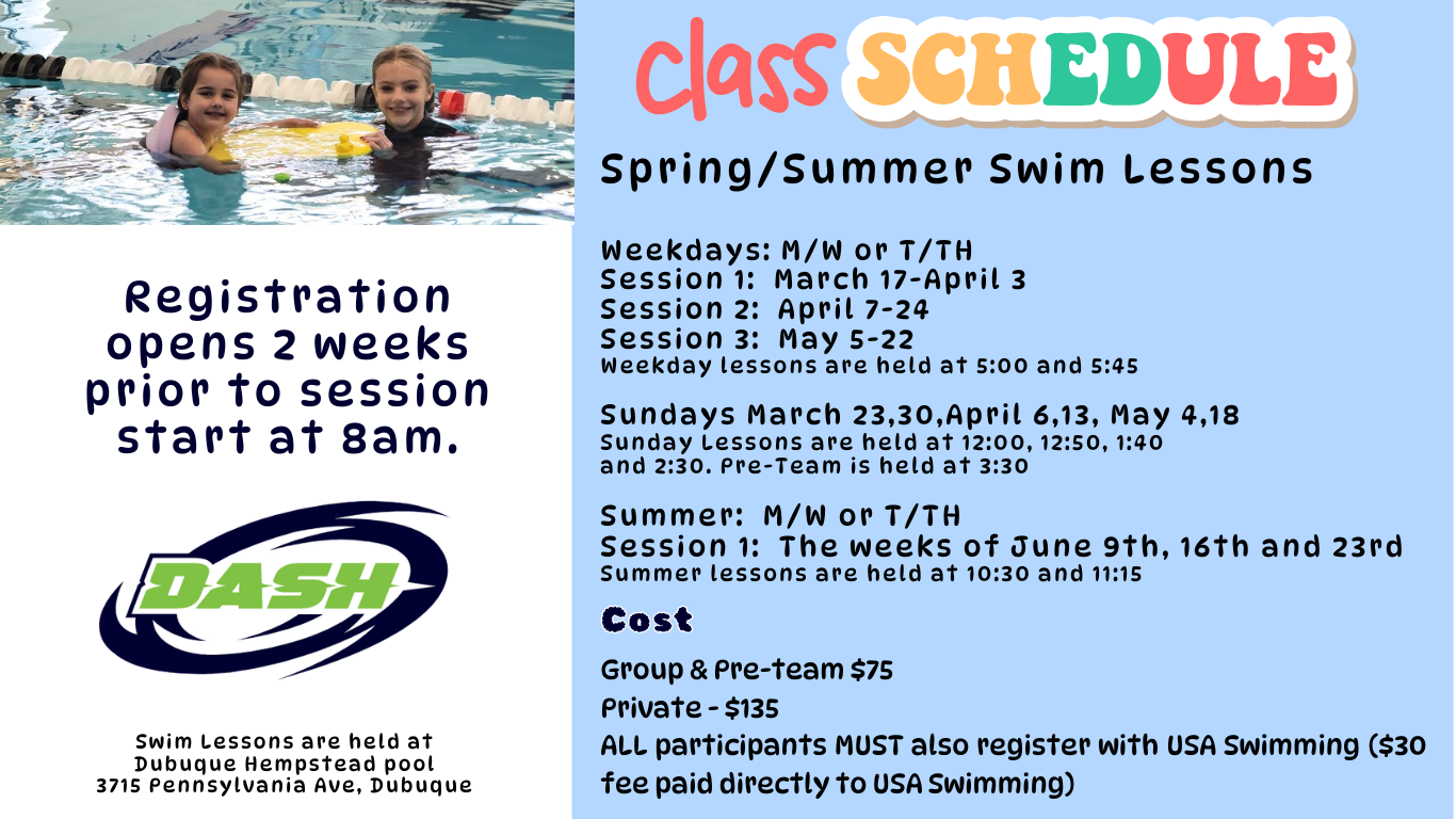 Dubuque Area Swimmin' Hurricanes - Groups and Criteria