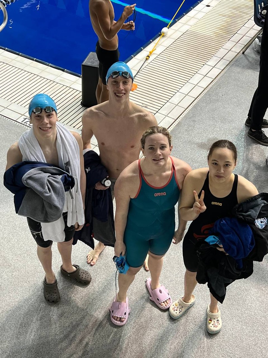 WWSC Swimmers at Senior Zones in Federal Way