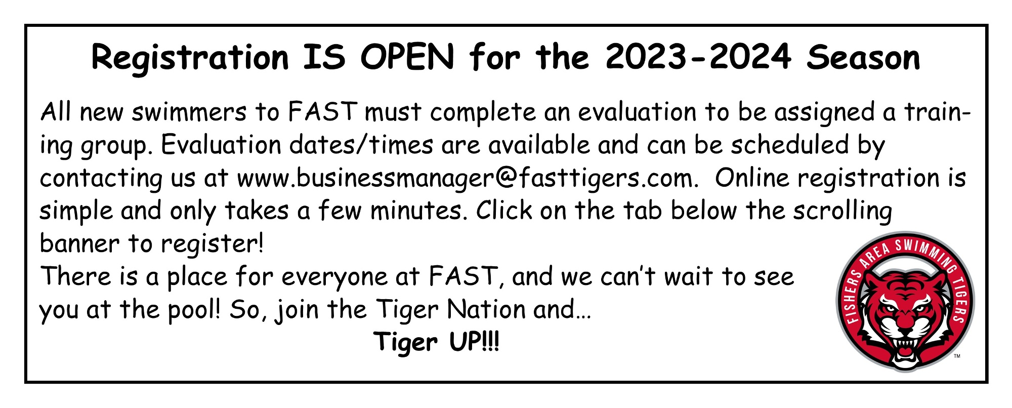 Fishers Area Swimming Tigers Home