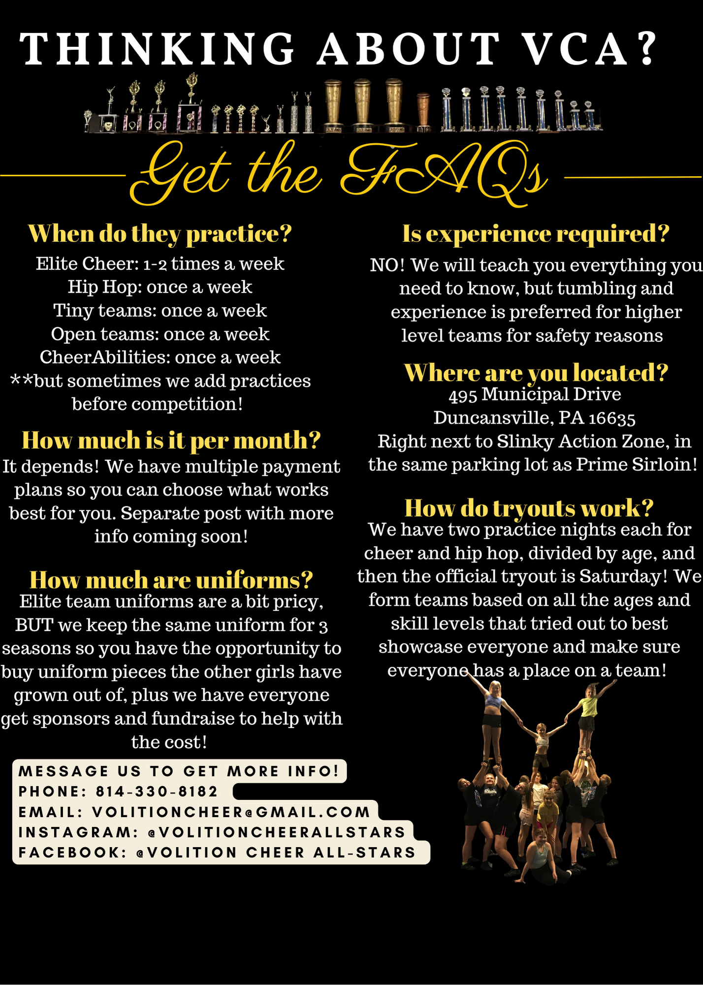 Volition Cheer All-Stars Home