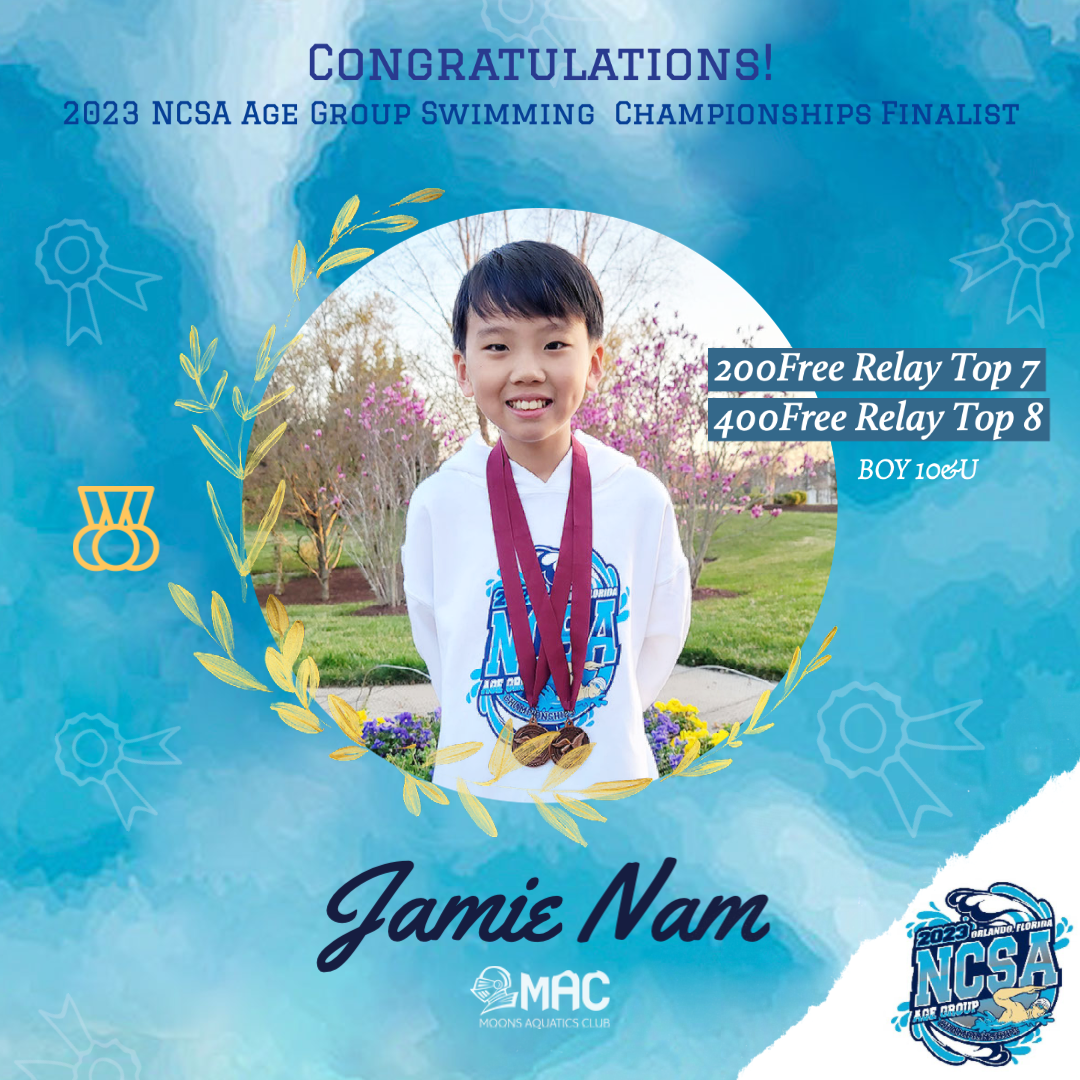 Congratulations to Moons Aquatics Club's 2023 NCSA Age Group ...