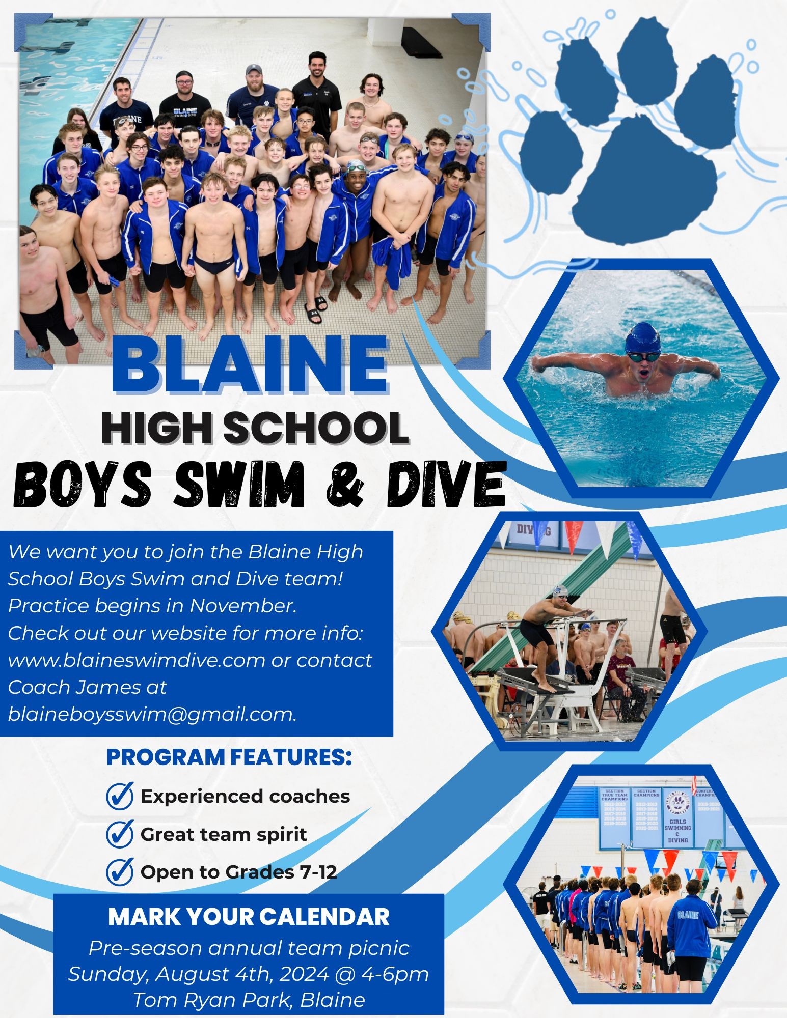 Blaine Swim and Dive Home