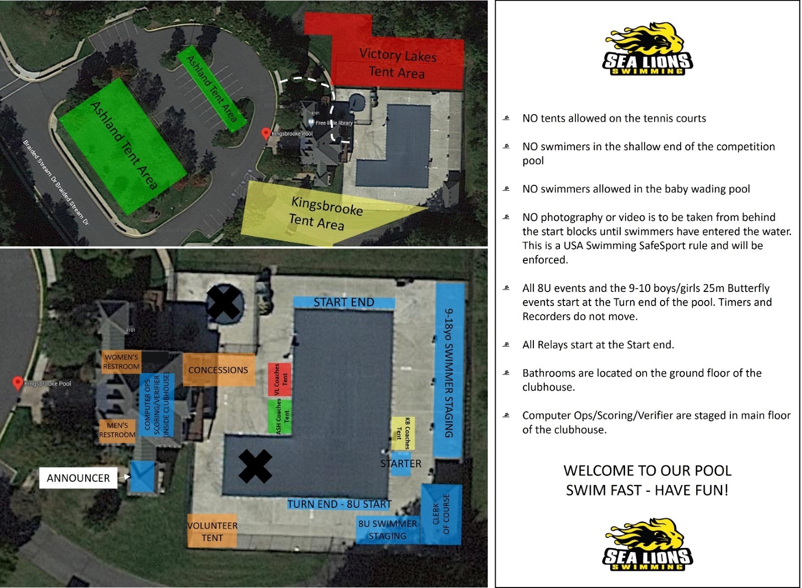 Kingsbrooke Sea Lions - Information for Visiting Team