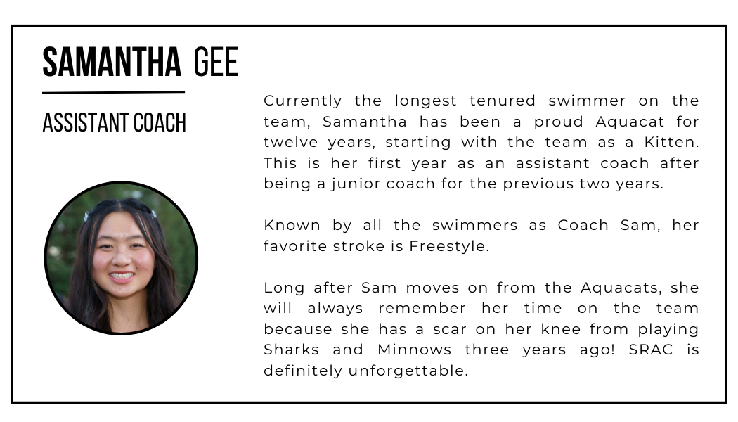 San Ramon Aquacats Swim Team - Coaches