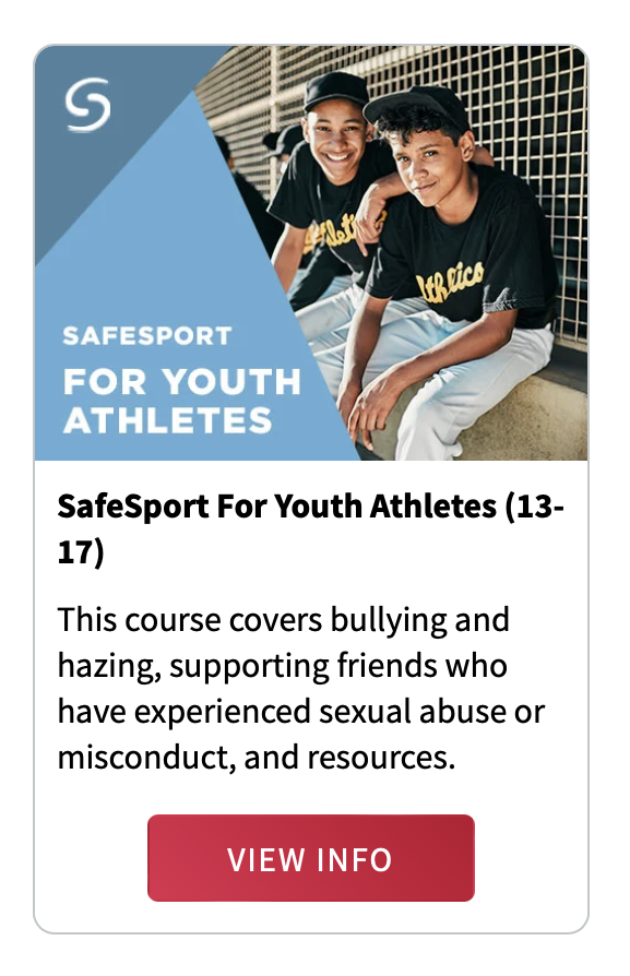 SGSG Safe Sport Campaign - WE ARE A SAFE SPORT RECOGNIZED CLUB