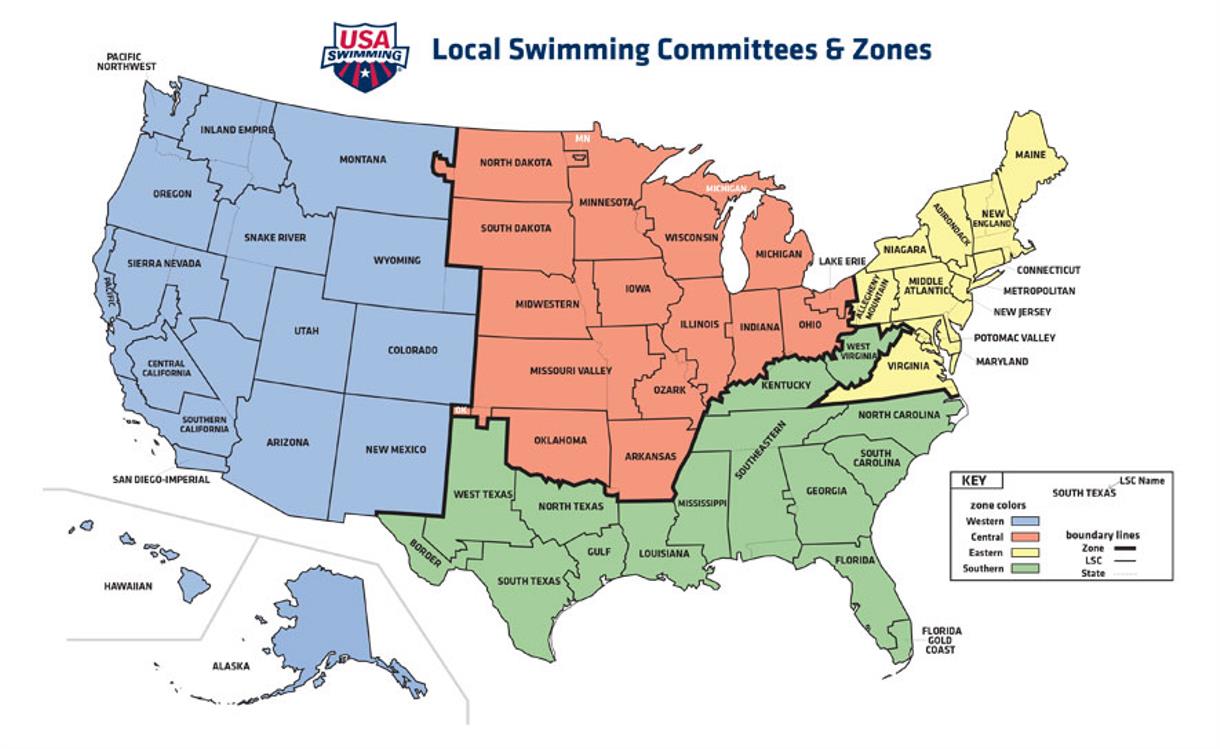 Black Hills Gold Swimming - Structure of USA Swimming
