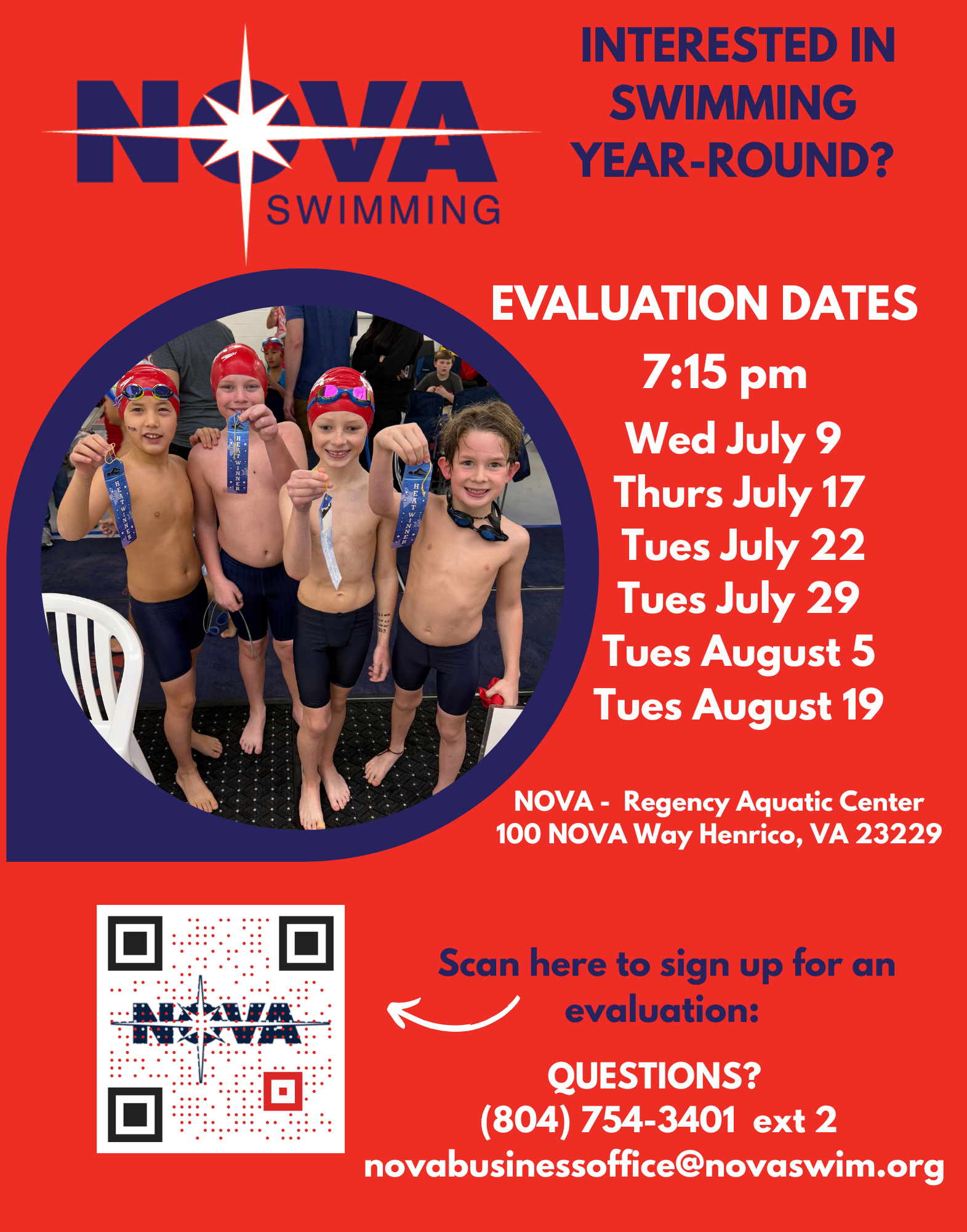 NOVA of Virginia Aquatics Home