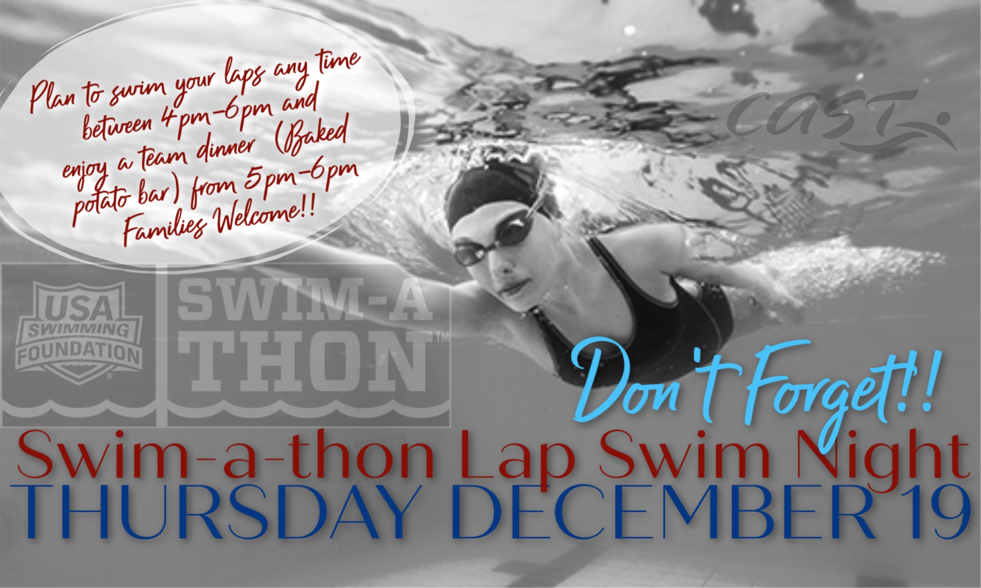 Swim-a-thon Lap Swim