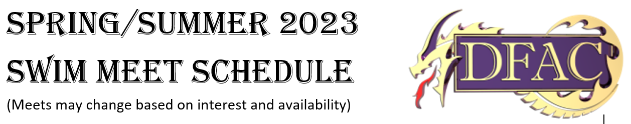 DFAC Swimming - FALL/WINTER 2022/2023 SWIM MEETS