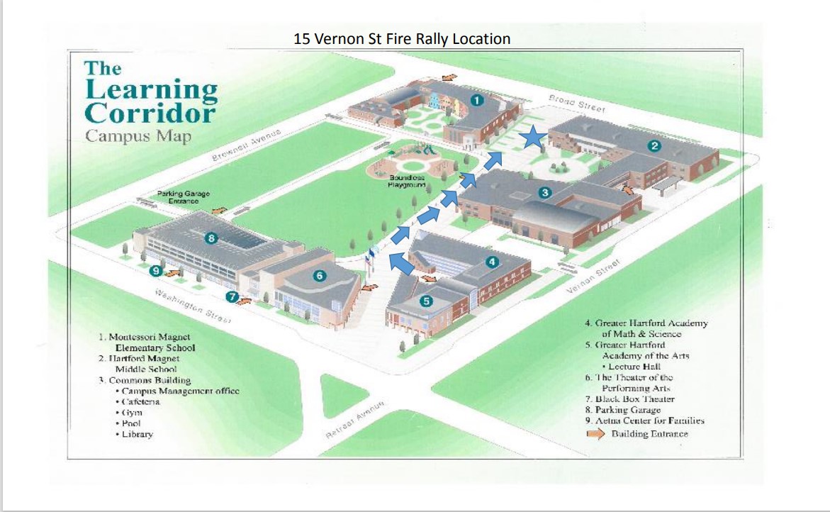 Campus Map of The Learning Corridor-parking/pool