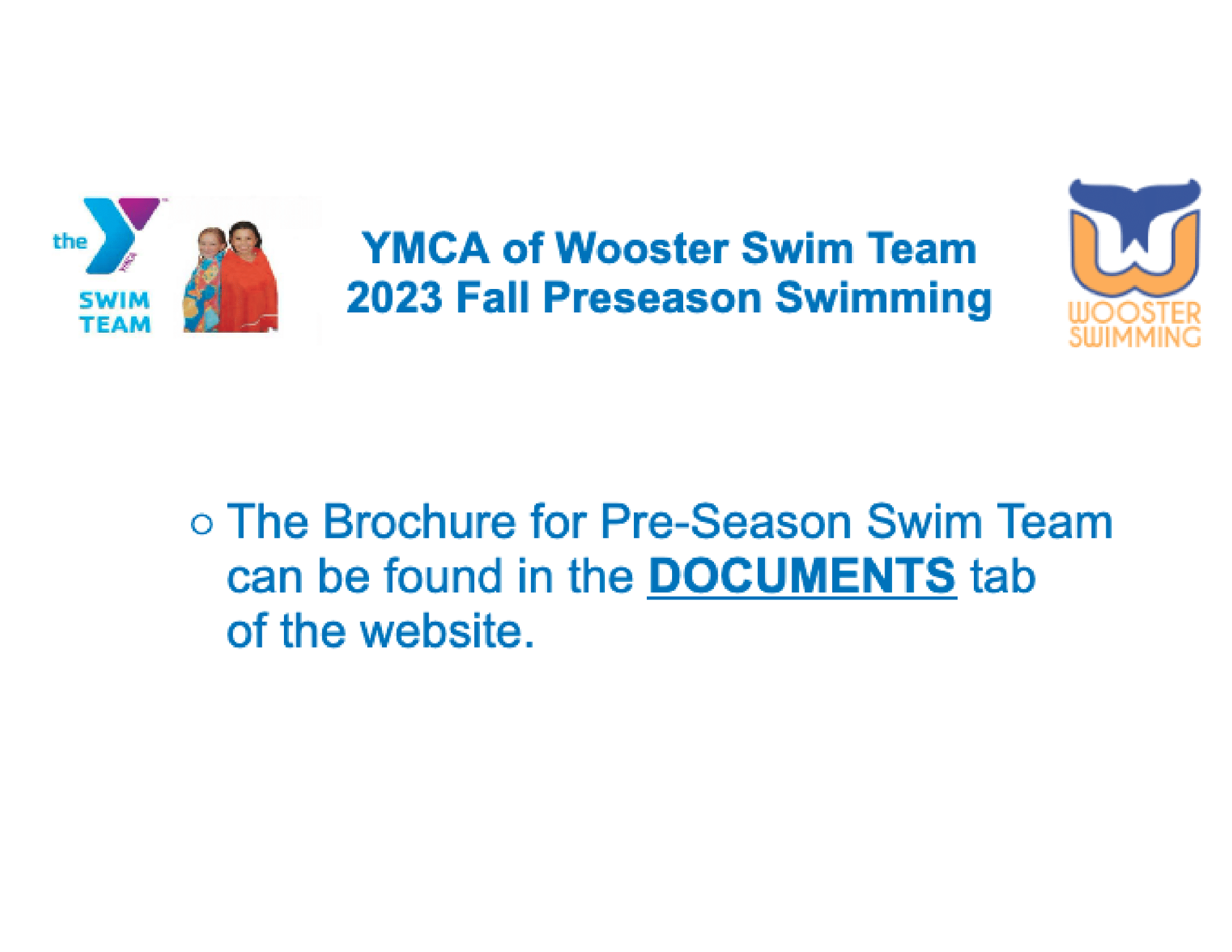Wooster Y & Rec Swim Club Home